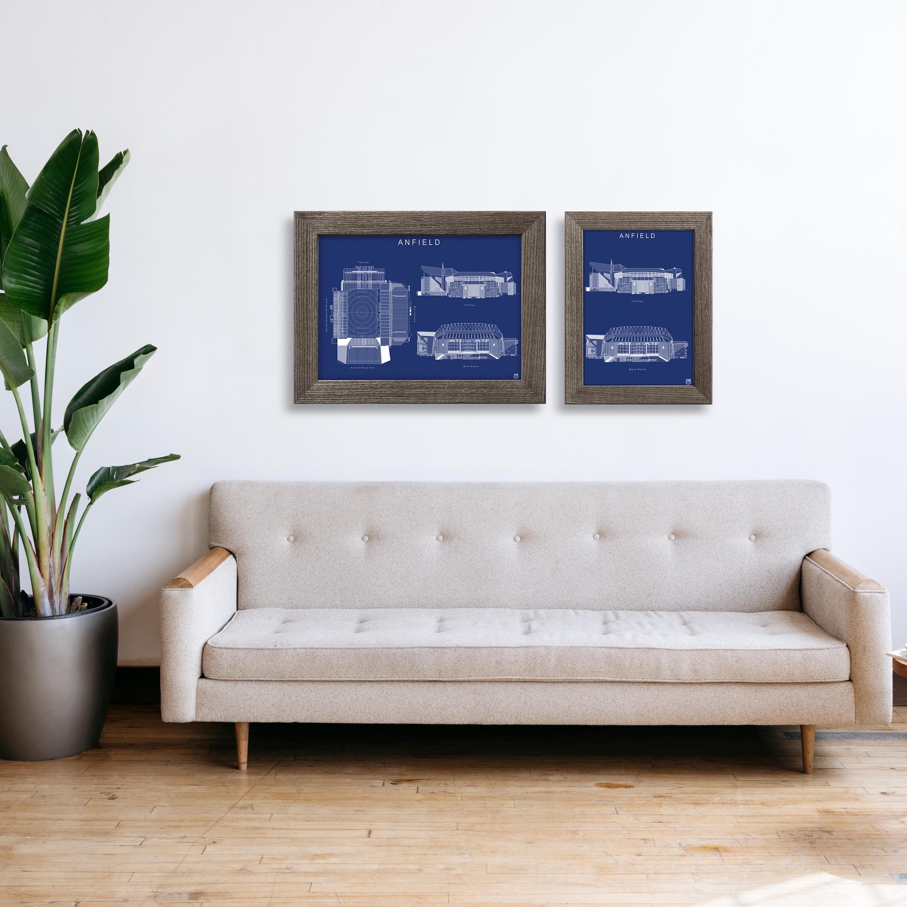 Anfield Stadium Blueprint Art Print: Liverpool FC Gift - Etsy