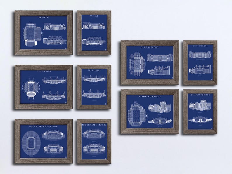 Chelsea FC Poster Gift | the Bridge Football Stadium Print | Chelsea ...