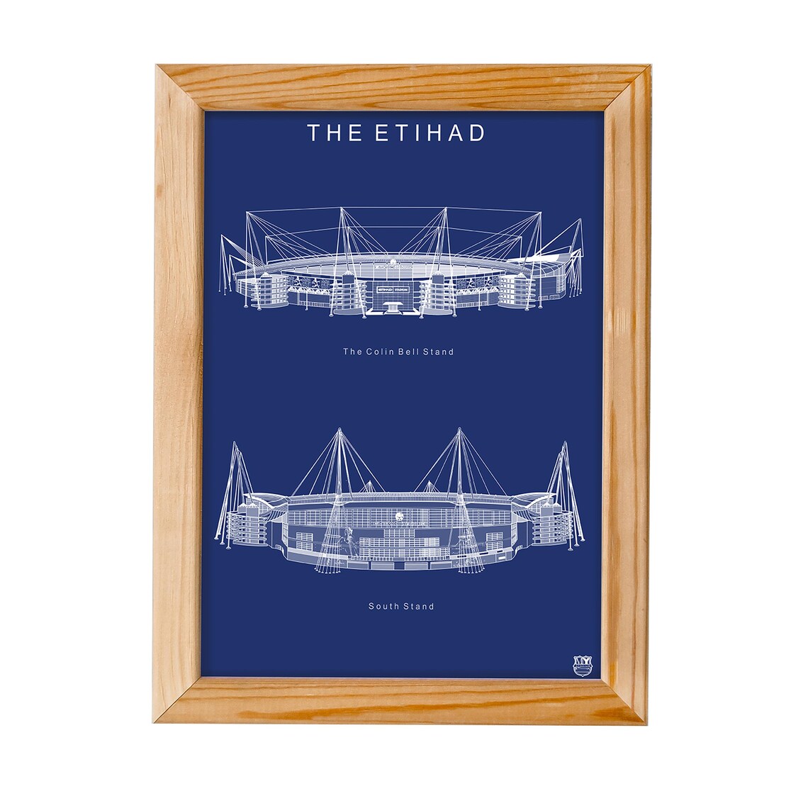Etihad Stadium Print: Manchester City Football Gift - Etsy