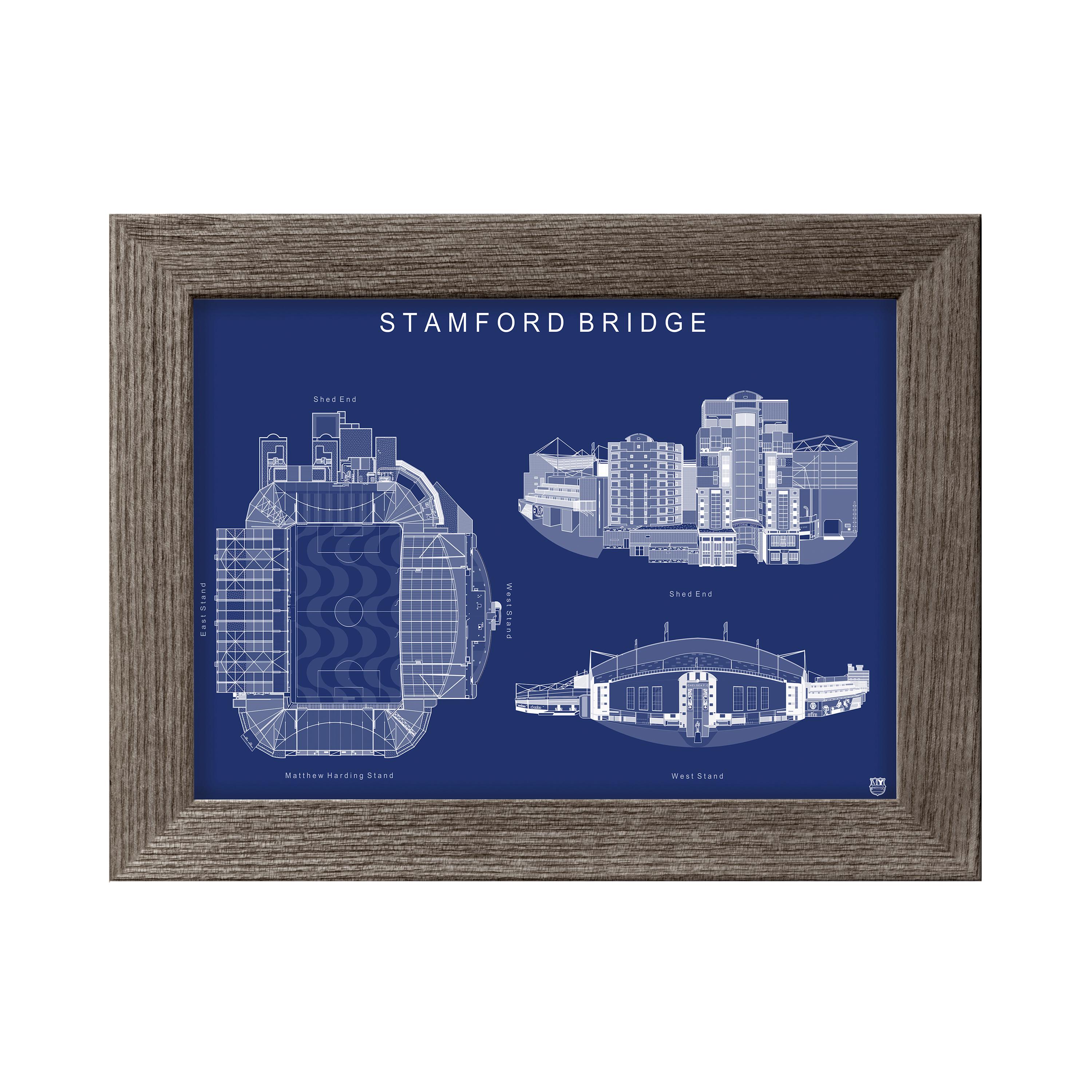 Chelsea FC Poster Gift | the Bridge Football Stadium Print | Chelsea ...