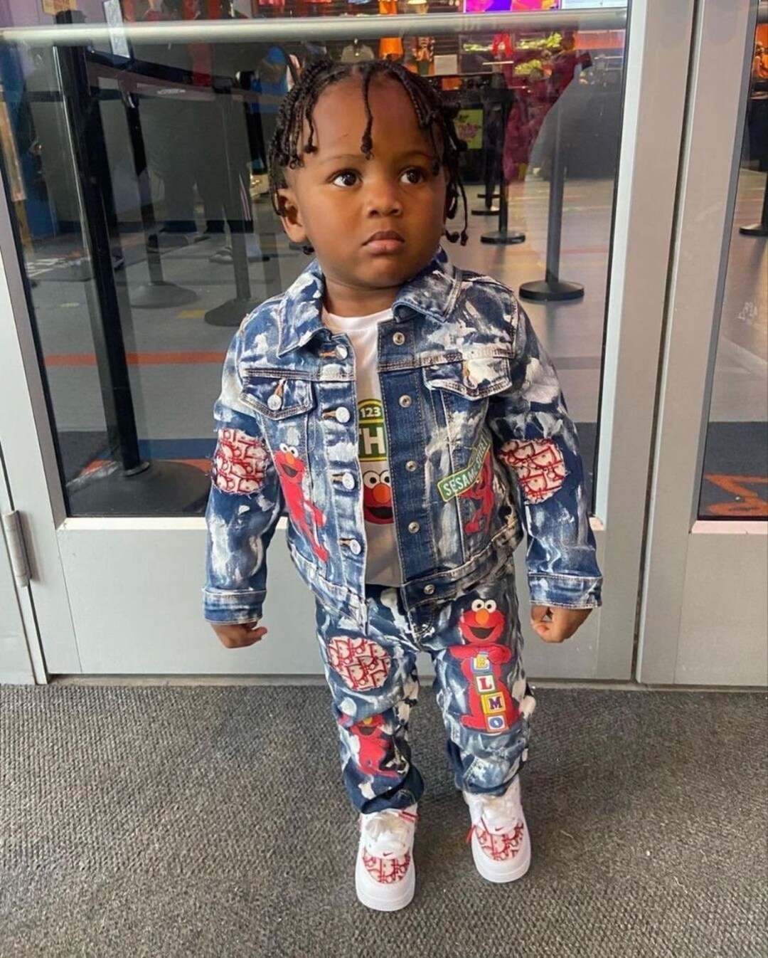 Custom Birthday Outfit for Kids Character Theme Denim Pants, Jacket and ...