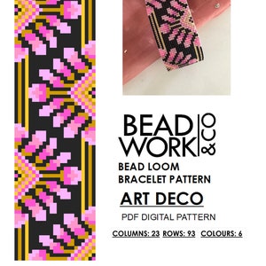 Bead Loom Pattern - ART DECO Design - Loom Bracelet - PDF Instant ...