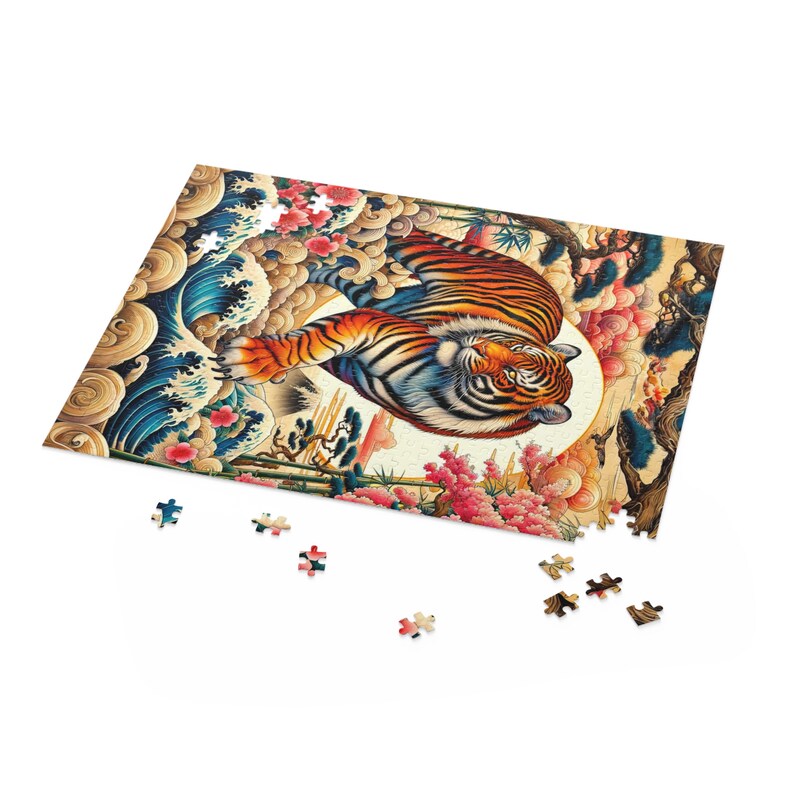 Majestic Stripes: the Tiger Jigsaw Puzzle (120, 252, 500-piece) - Etsy