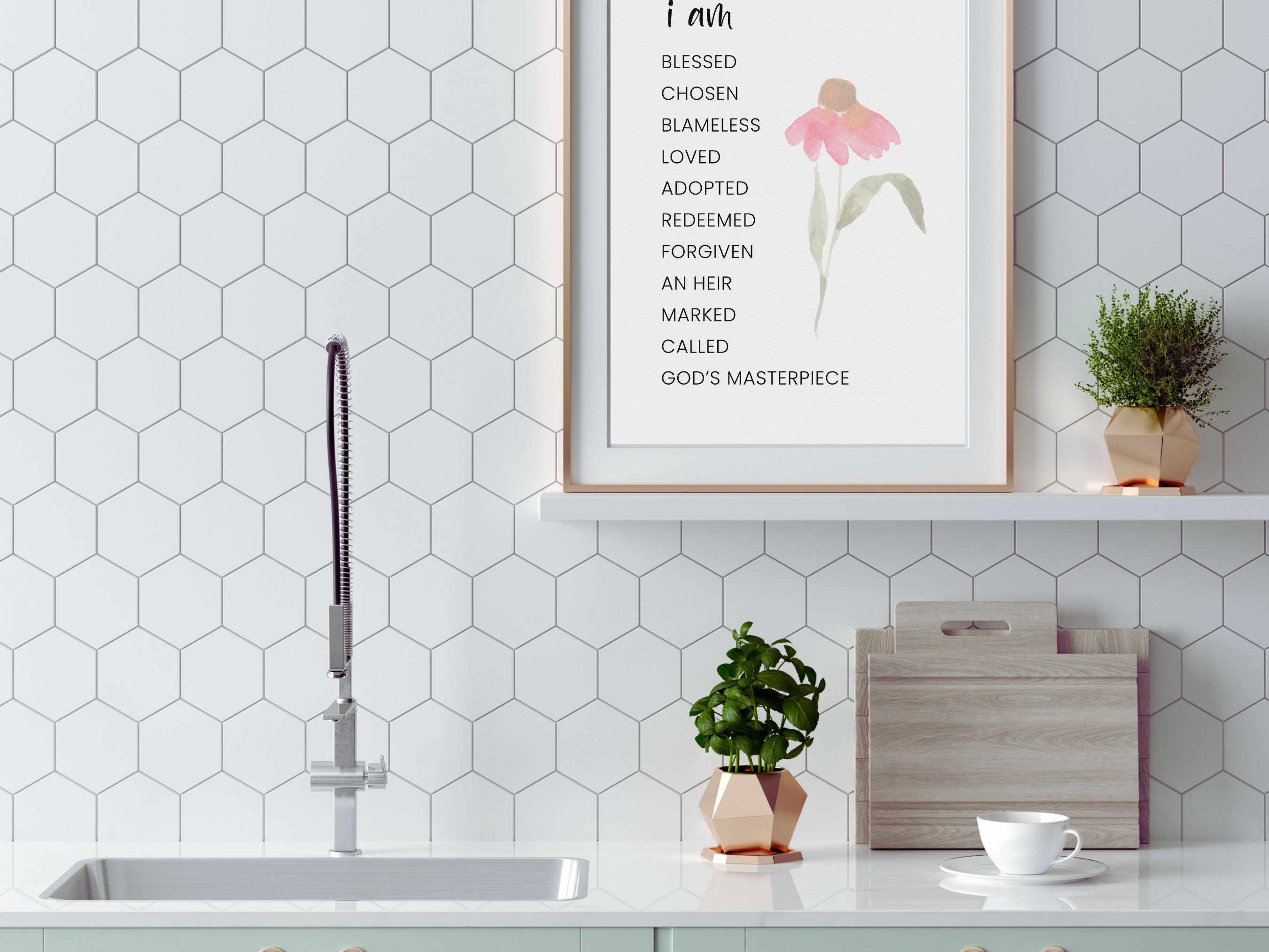 Christian Affirmations Print, I Am Affirmations, Bible Verse ...