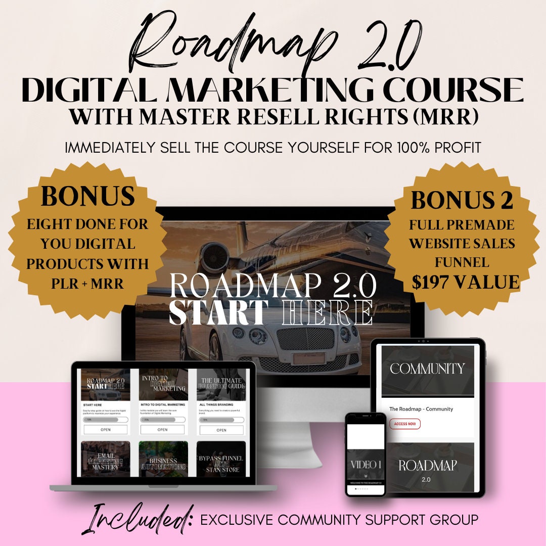Roadmap 2.0 Master Resell Rights MRR, Digital Marketing & Passive ...