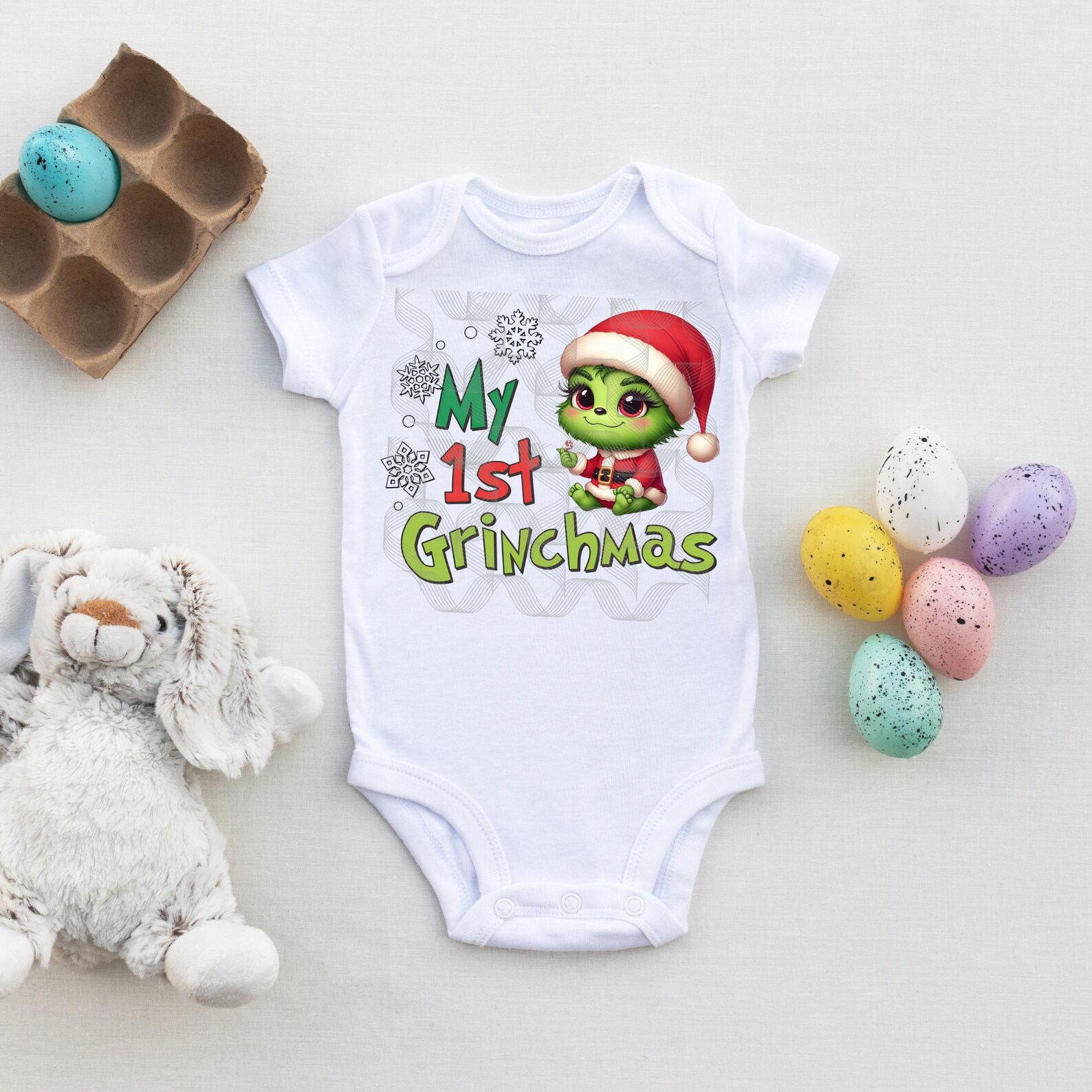 Grinch, First Christmas, Grinchmas, Baby, Onesie, Cute, Baby Grinch ...