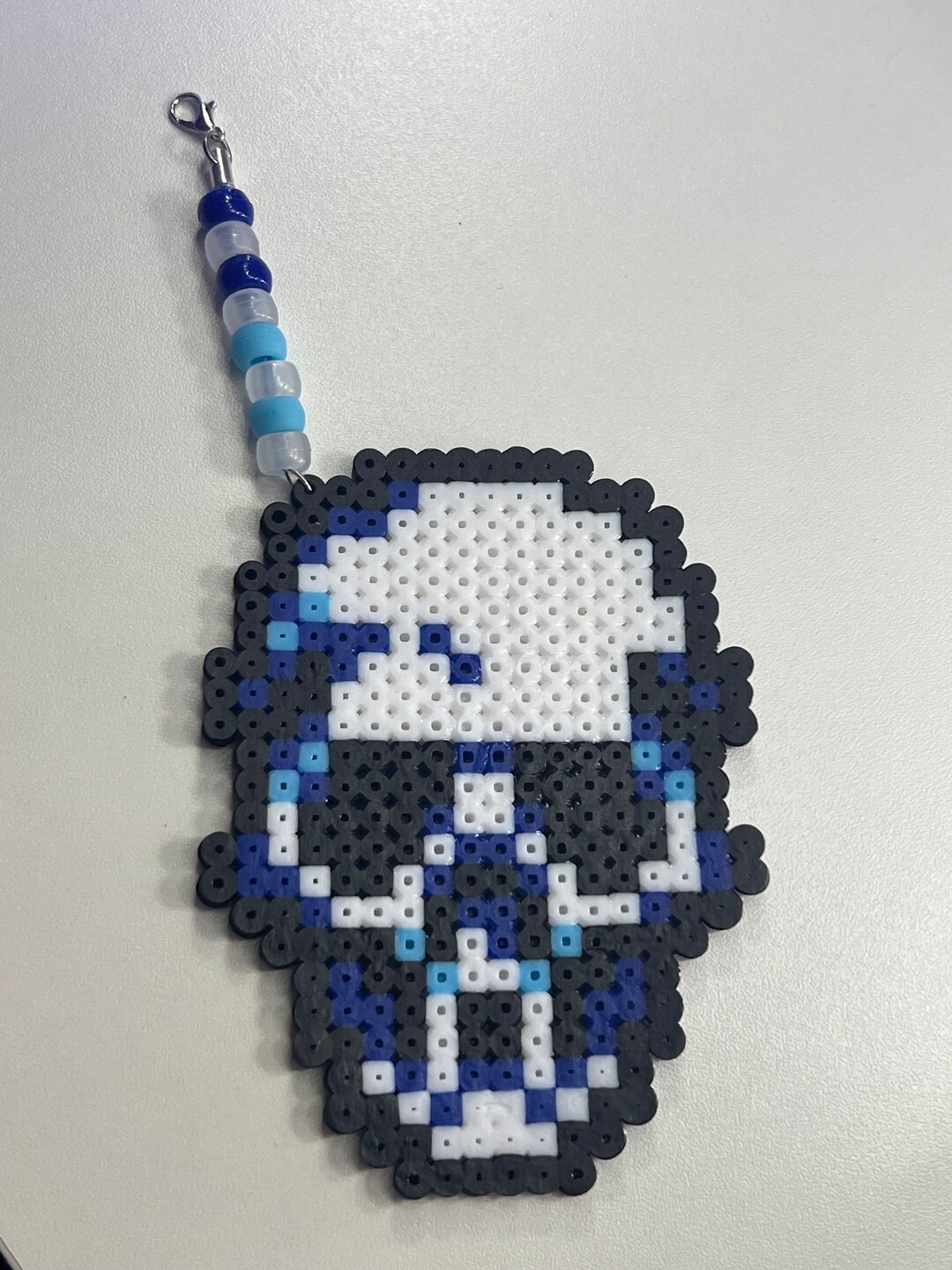 Skull Perler Keychain, Rave Accessories, Kandi, Perler, Kandy Keychain ...