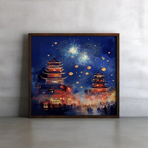 Tokyo Cityscape Canvas Painting: Japanese Wall Art - Etsy
