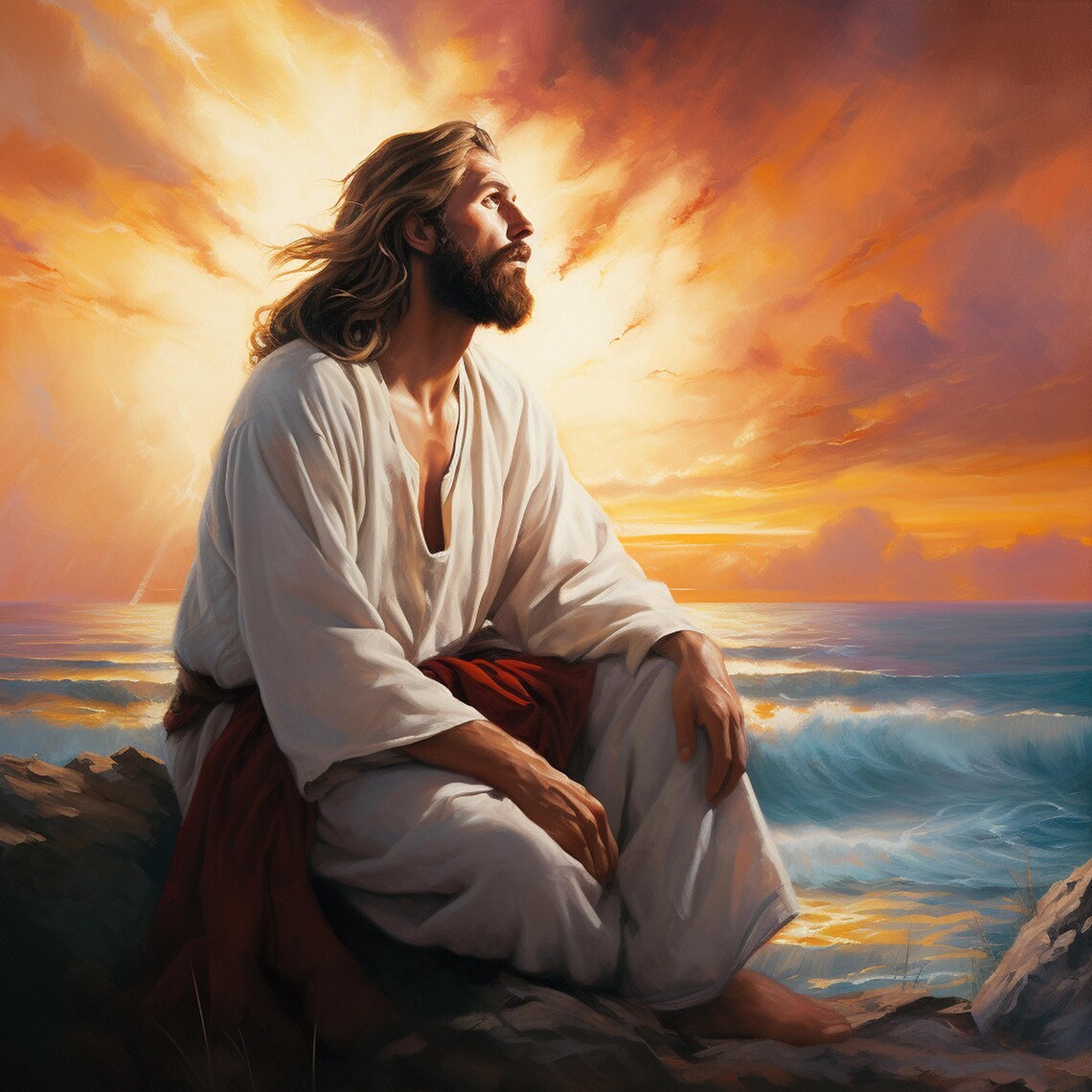 Jesus Christ Canvas Print: Christian Religious Wall Art - Etsy
