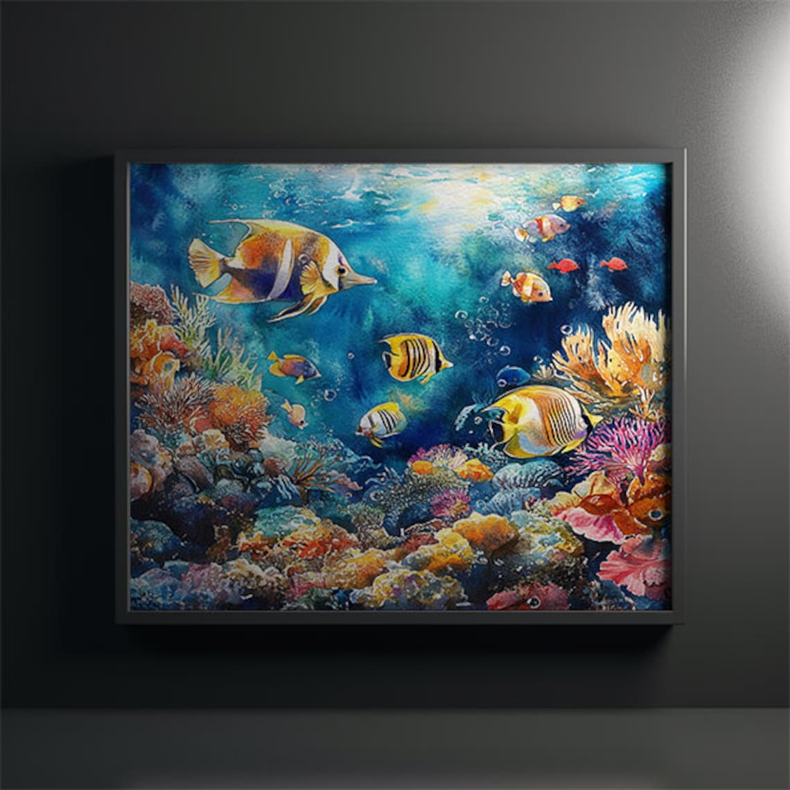 Underwater Coral Reef Canvas Print: Tropical Fish Wall Art - Etsy