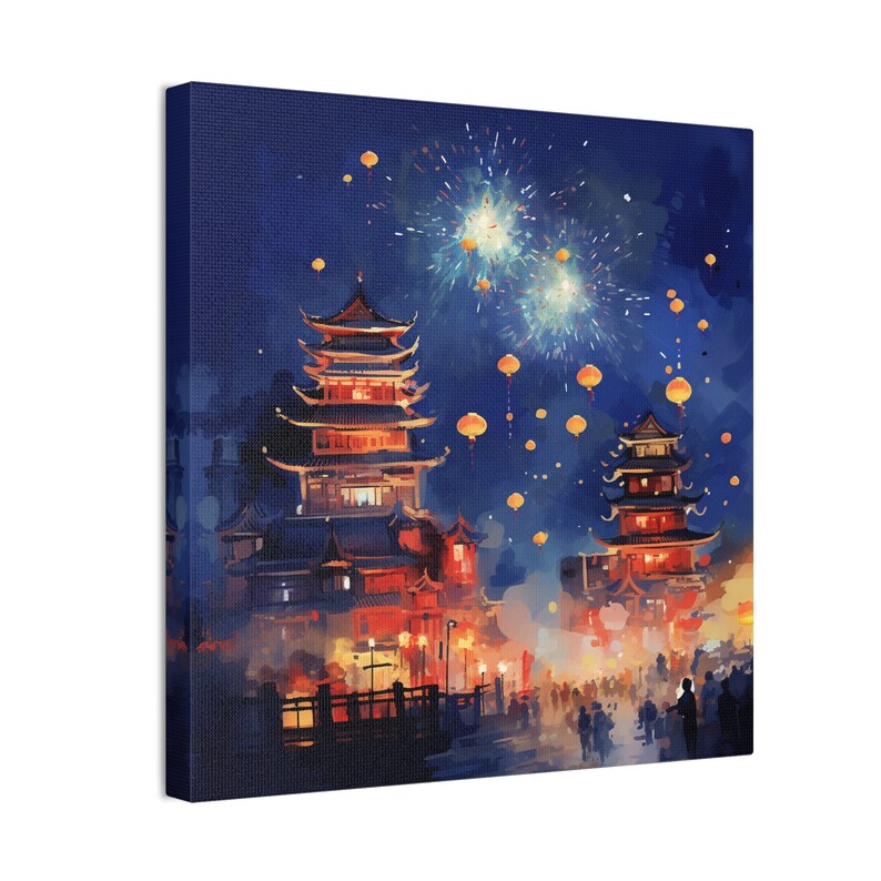 Tokyo Cityscape Canvas Painting: Japanese Wall Art - Etsy