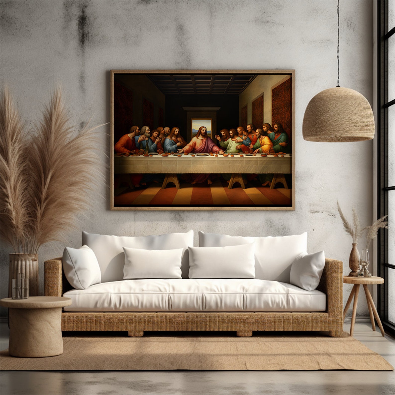 The Last Supper Canvas Painting: Vintage Religious Wall Art - Etsy