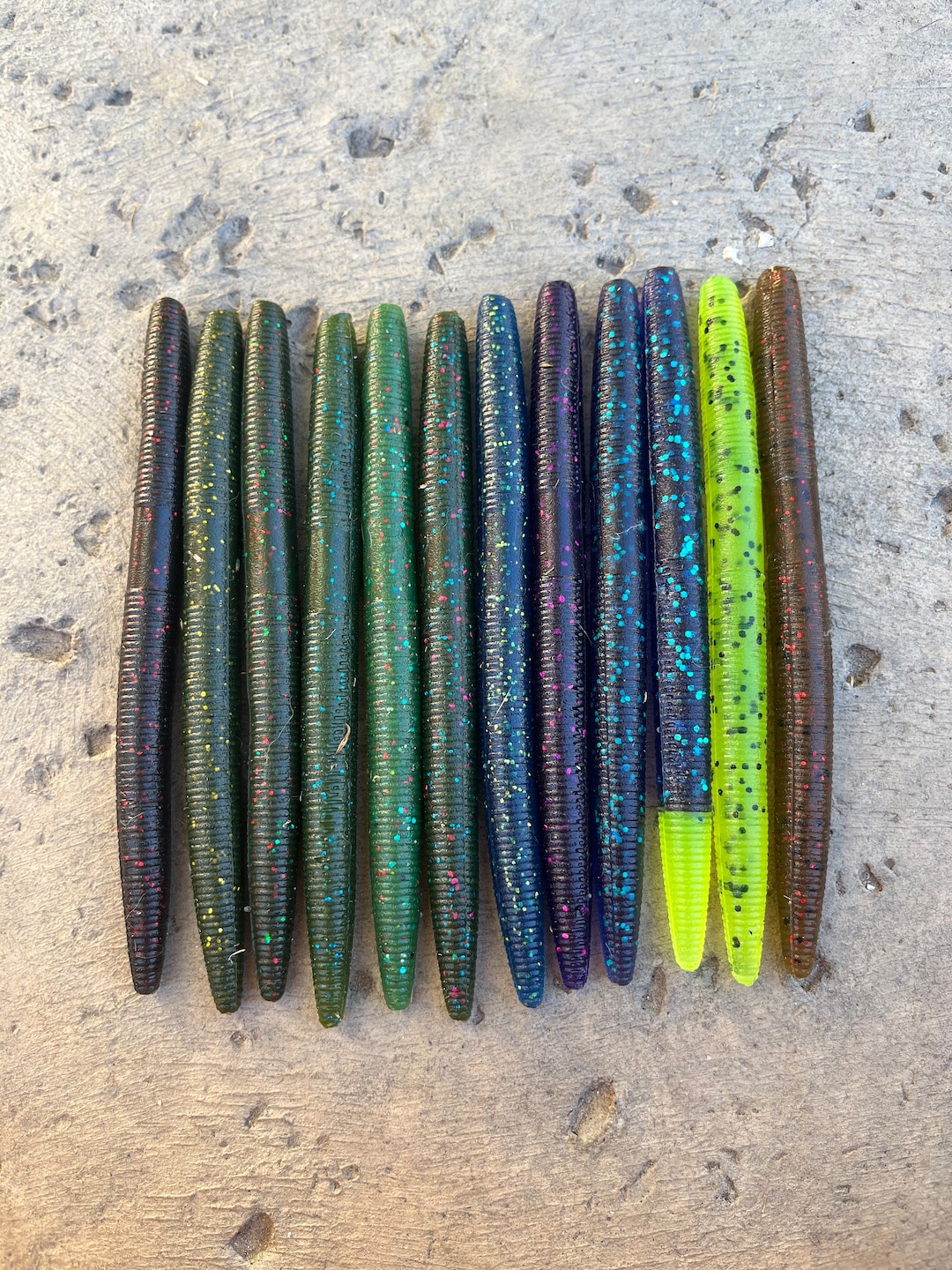 5 Senko/stick Bait Style Worms 6 Pack - Etsy