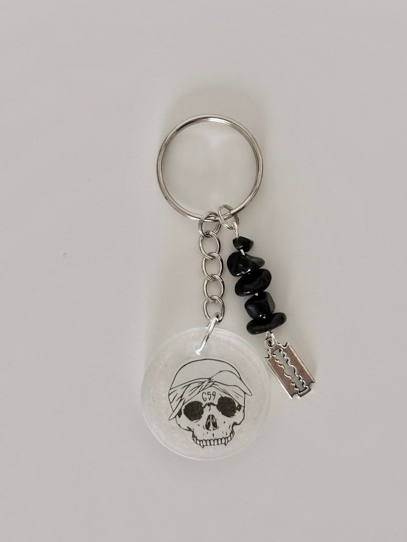 Suicideboys G59 Skull Logo Circle Resin Keychain Amethyst, Peridot or ...