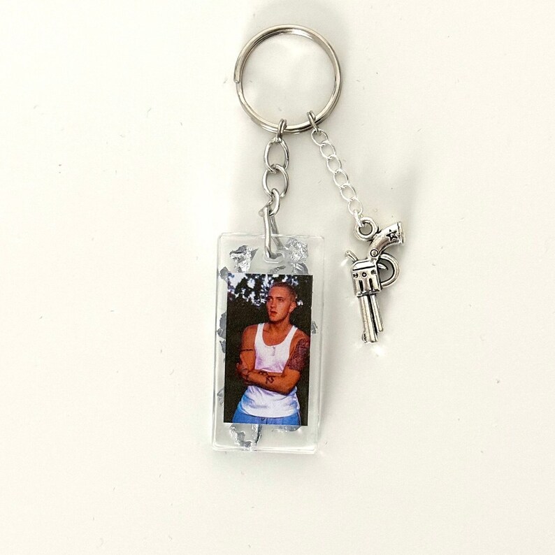 90s Slim Shady Small Resin Keychain, Eminem Keyring, Marshall Mathers ...