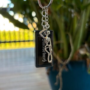 Small Suicideboys Black Resin Keychain, G59, Black Pigment, Silver ...