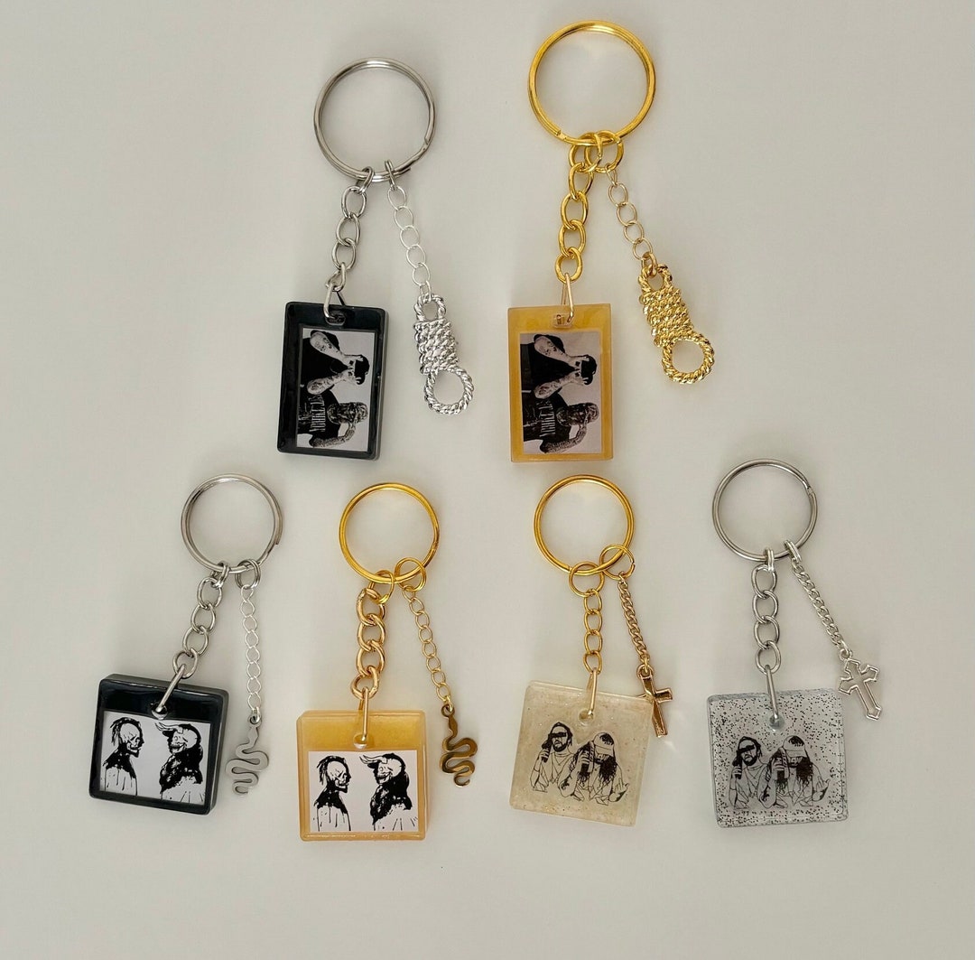 Suicideboys Assorted Ruby and Scrim Image /outline Resin Keychain ...
