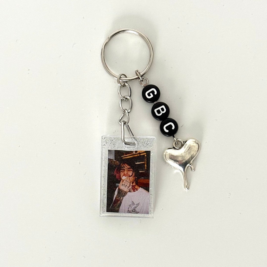 Lil Peep Image Resin Keychain, Gothboiclique, GBC, Lil Peep, Handmade ...