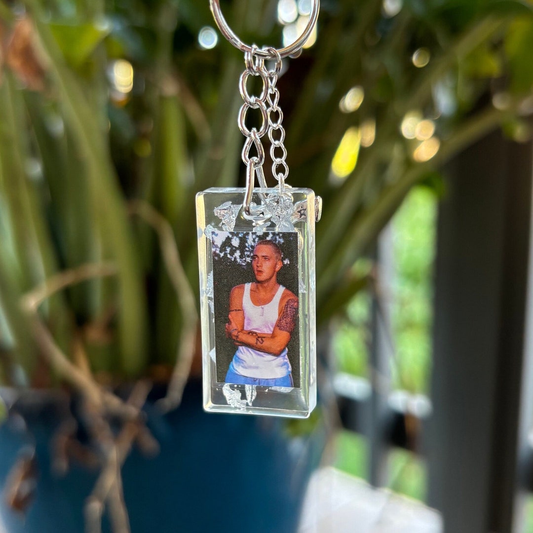 90s Slim Shady Small Resin Keychain, Eminem Keyring, Marshall Mathers ...