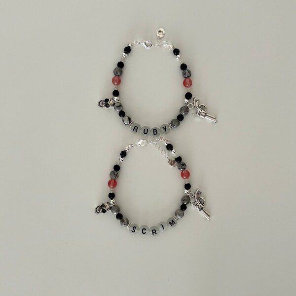 Ruby and Scrim Bracelets - Etsy
