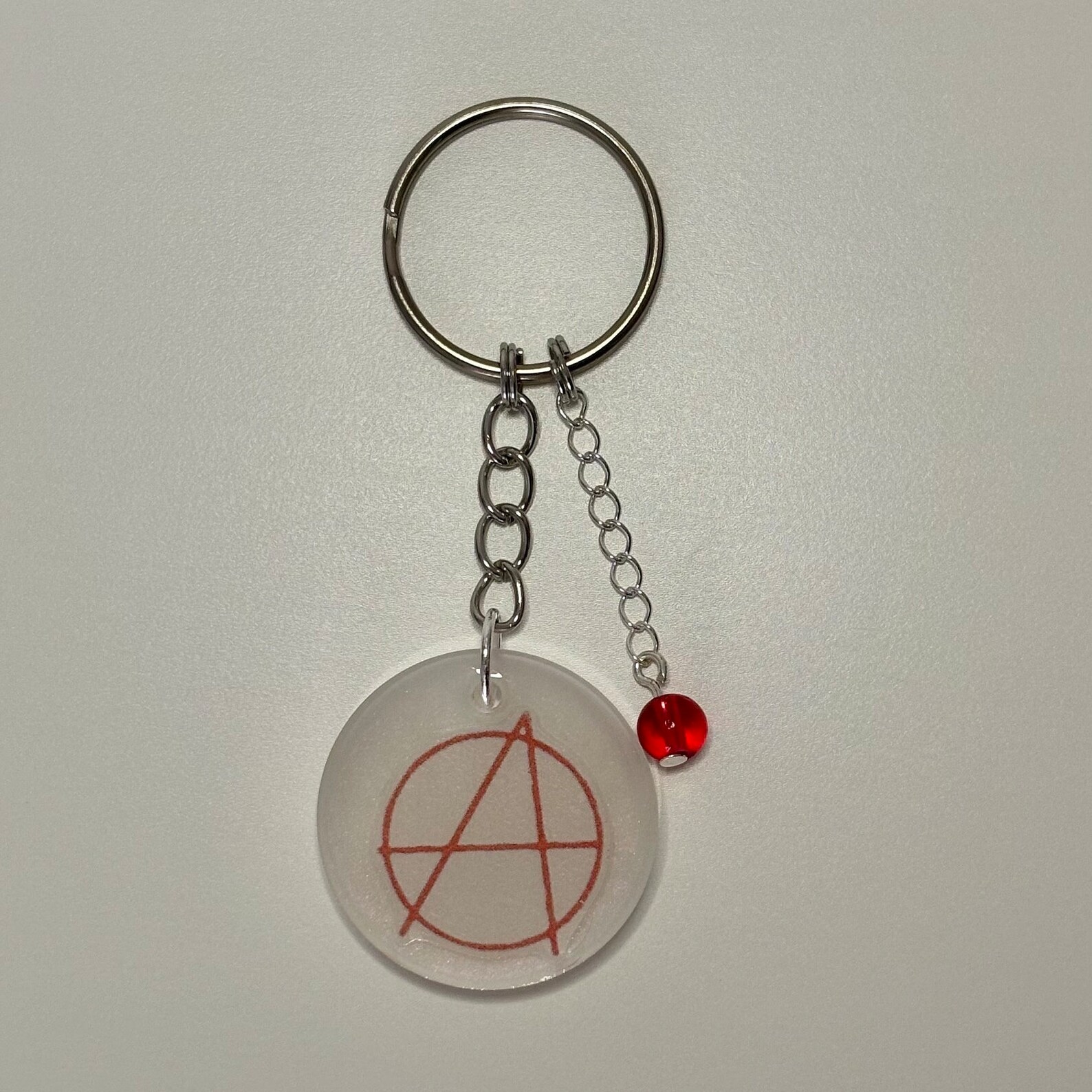 Anarchy Lil Peep Resin Keychain - Round Anarchy Tattoo Resin Charm, Lil ...