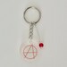 Anarchy Lil Peep Resin Keychain - Round Anarchy Tattoo Resin Charm, Lil ...