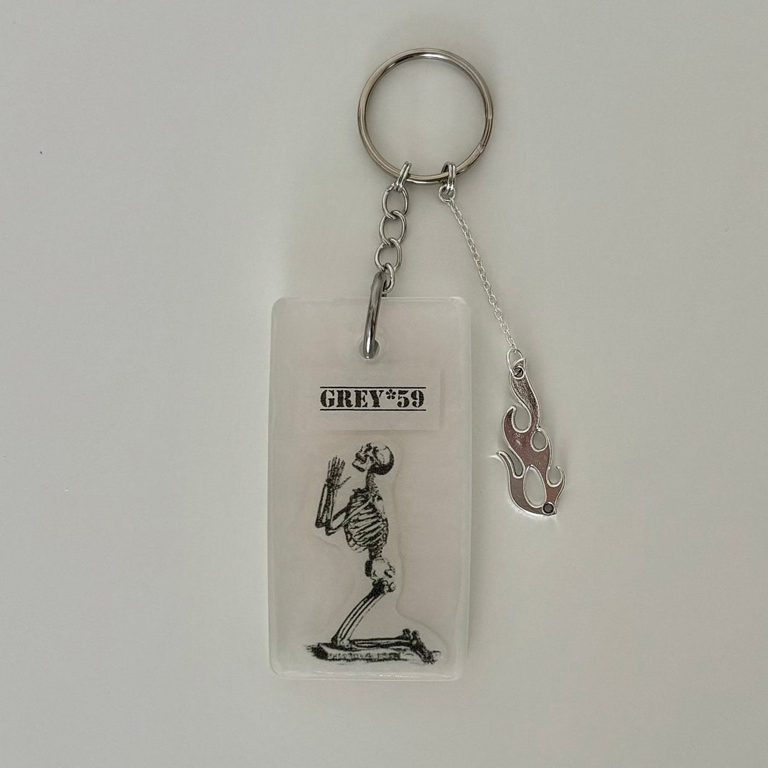 Praying Skeleton Large Resin Keychain, Suicideboys Keychain, G59, Ruby ...