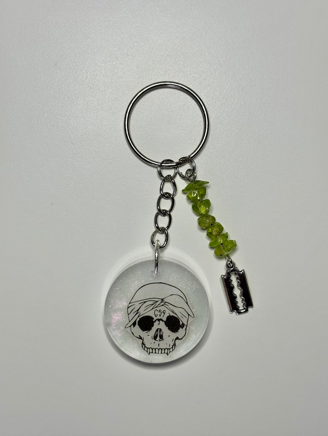 Suicideboys G59 Skull Logo Circle Resin Keychain Amethyst, Peridot or ...