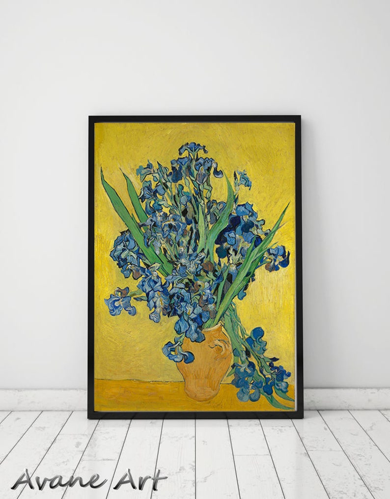 Van Gogh Prints Set: Starry Night, Irises, Sunflowers (digital Download ...