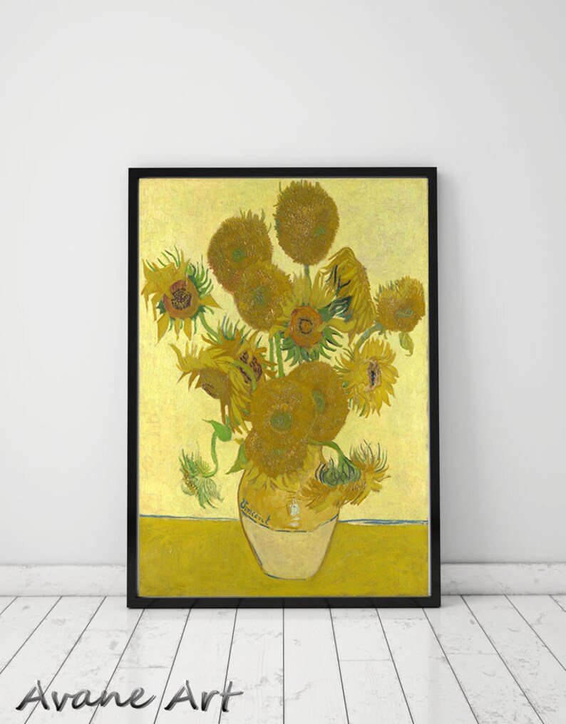 Van Gogh Prints Set: Starry Night, Irises, Sunflowers (digital Download ...