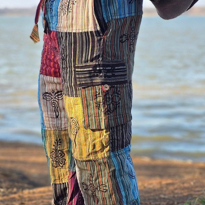 Colorful Patch Pants - Etsy