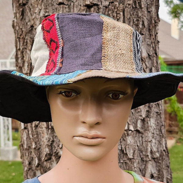 Patchwork Bucket Hat - Etsy