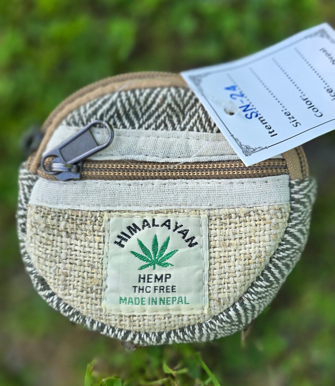 Himalayan Hemp Coin Purse: Handmade Boho Wallet - Etsy
