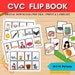 CVC Words Flipbook Printable Phonics Activity CVC Words for Preschool ...