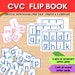CVC Words Flipbook Printable Phonics Activity CVC Words for Preschool ...