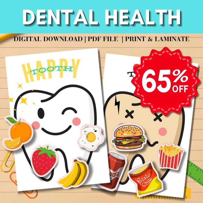 Toddler Tooth Activity Dental Health Game Printable Tooth Care ...