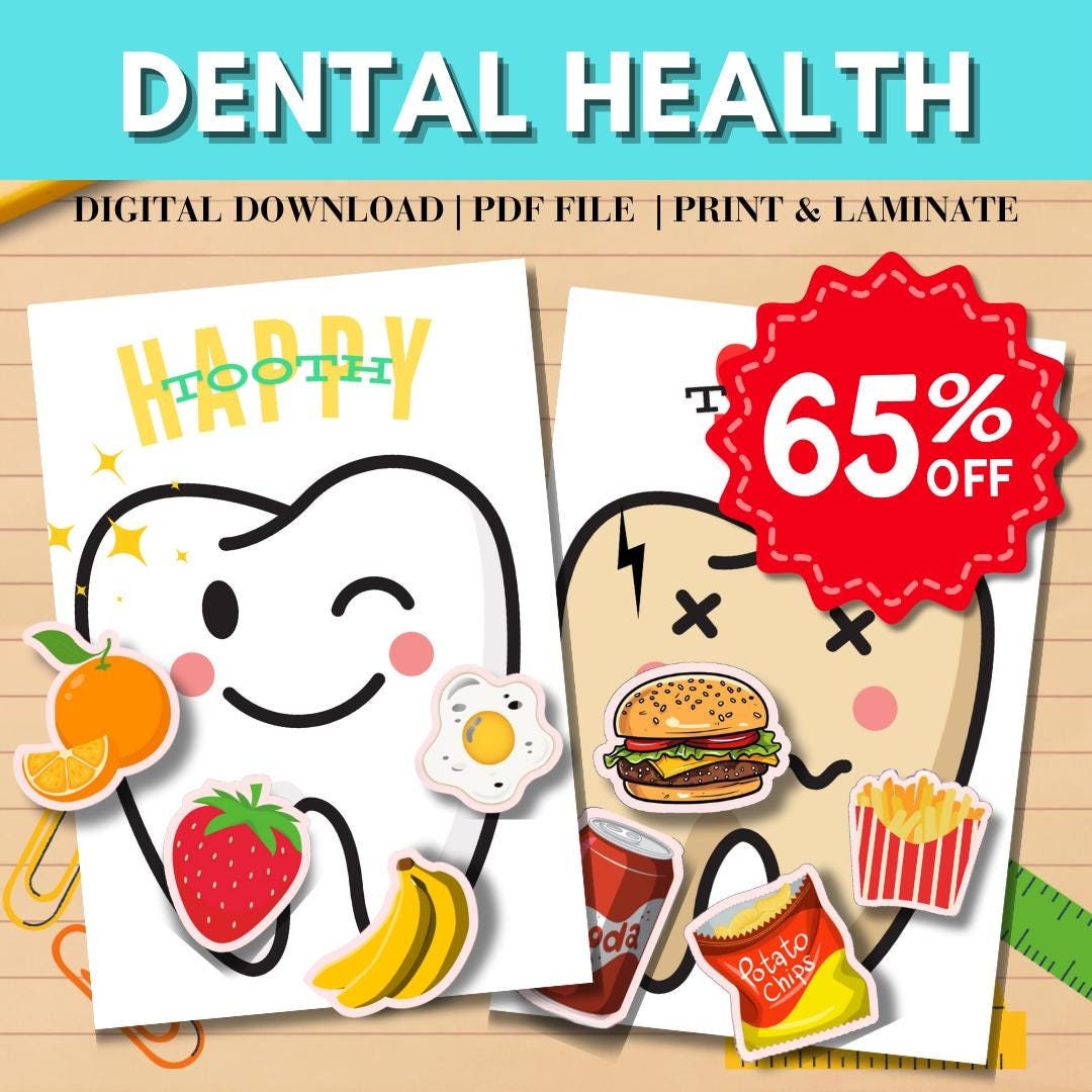 Toddler Tooth Activity Dental Health Game Printable Tooth Care ...