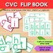 Reading Printable for Toddler Phonics CVC Flip Book Preschool Reading ...