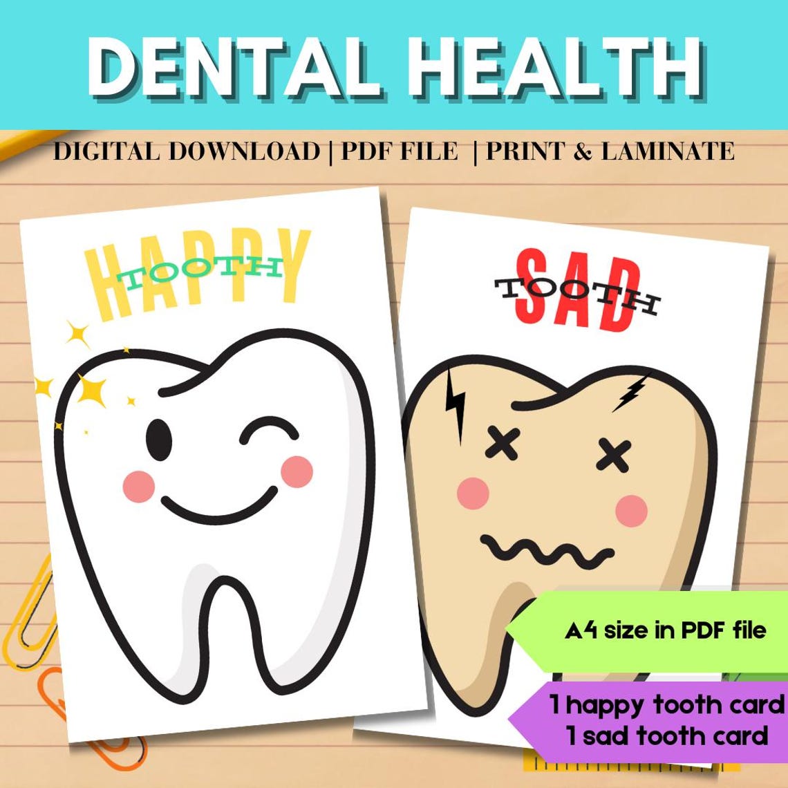 Toddler Tooth Activity Dental Health Game Printable Tooth Care ...