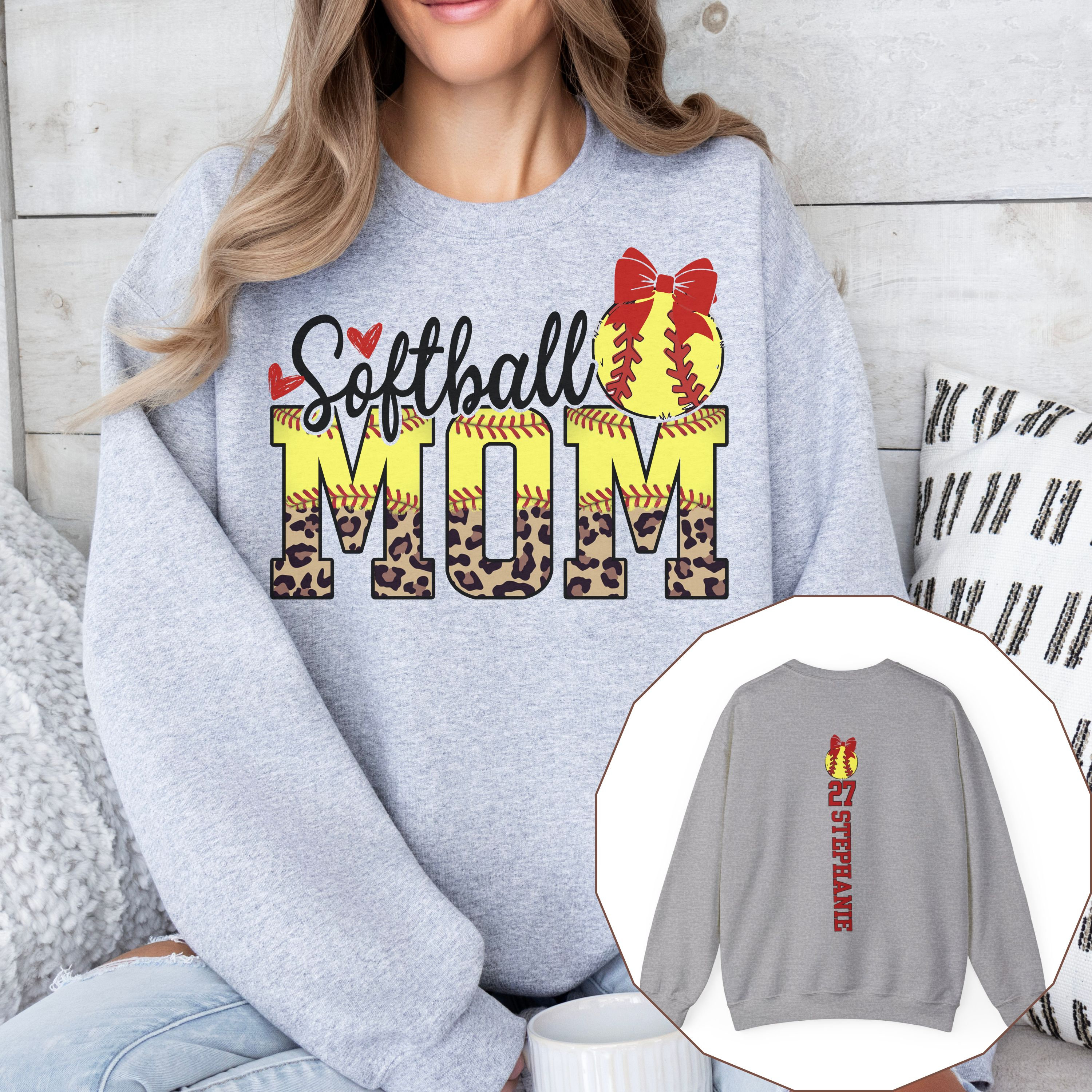 Custom Softball Mom Sweatshirt - Etsy