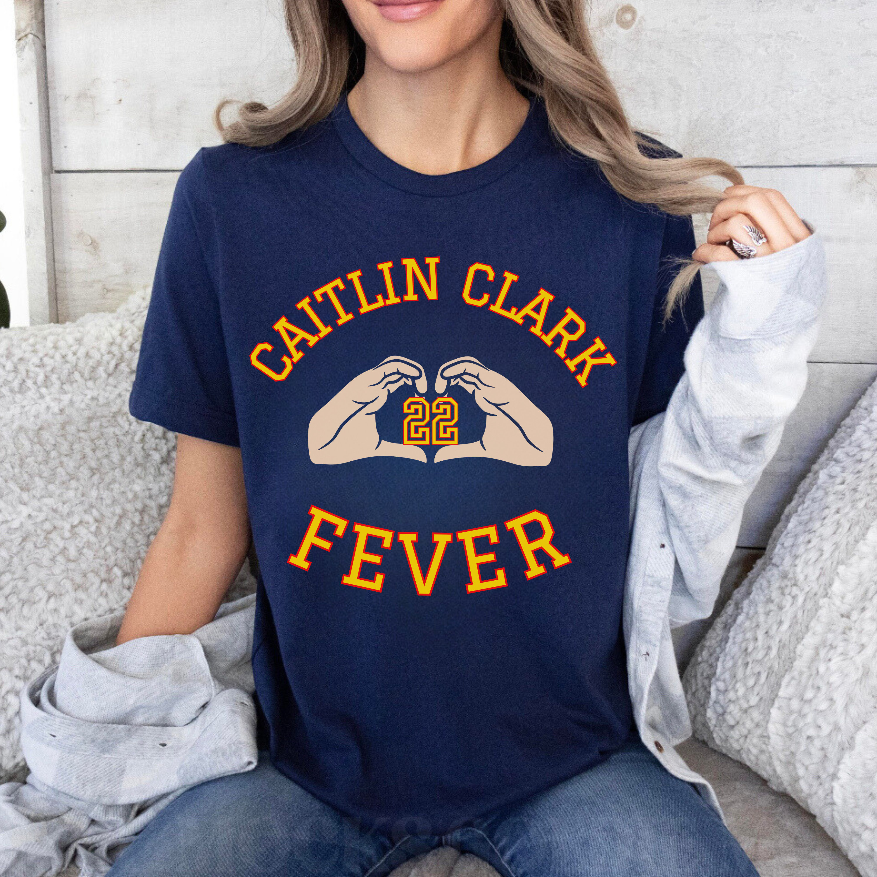 Caitlin Clark Fever T Shirt 22 Clark Fan Shirt Caitlin Goat Tee Caitlin ...