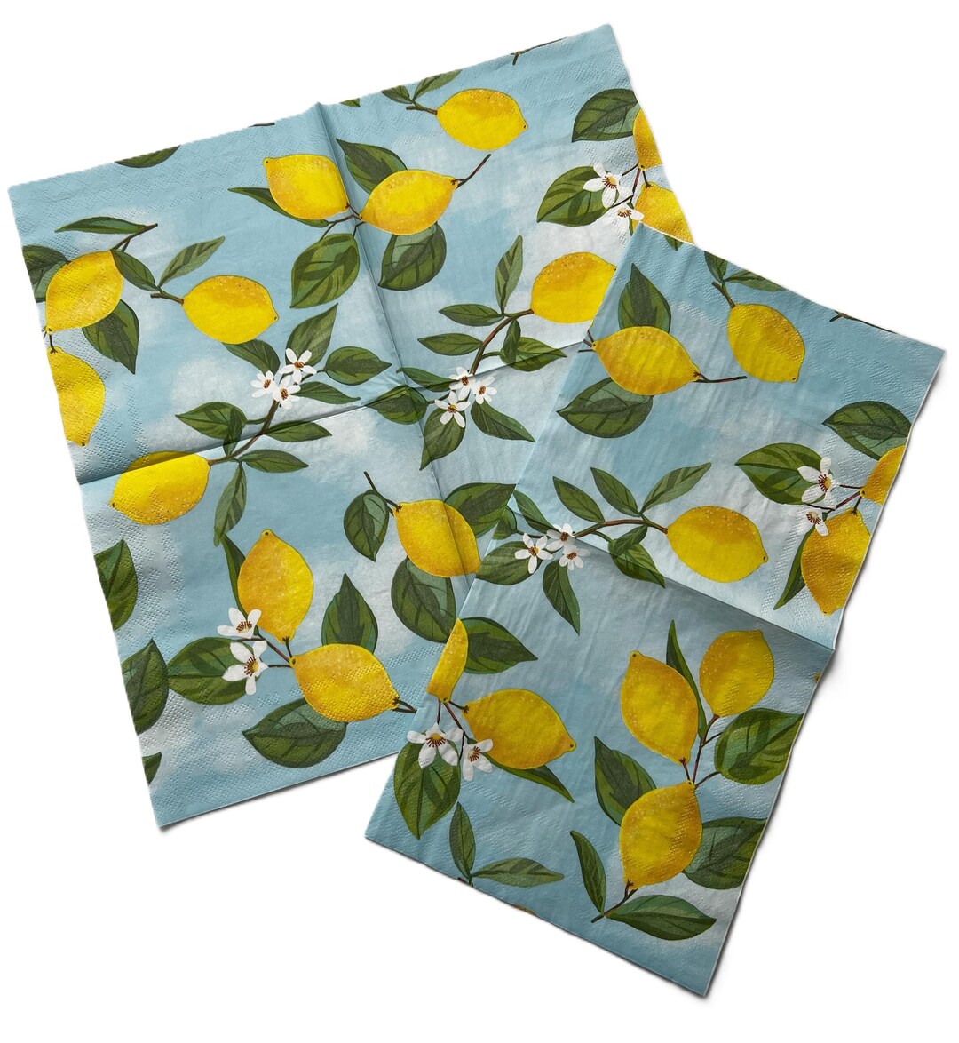Lemon Decoupage Paper Napkins Ephemera for Scrapbooking, Card Making ...