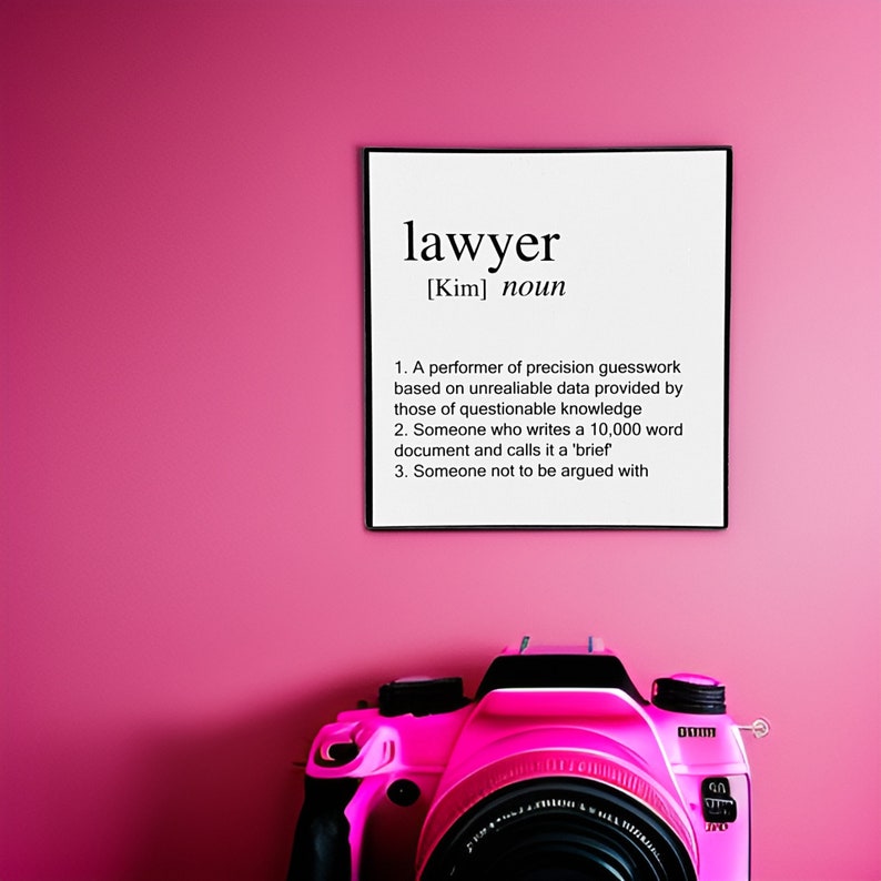 Custom Definition Sticker Gift for Lawyer Profession Decal Dictionary ...