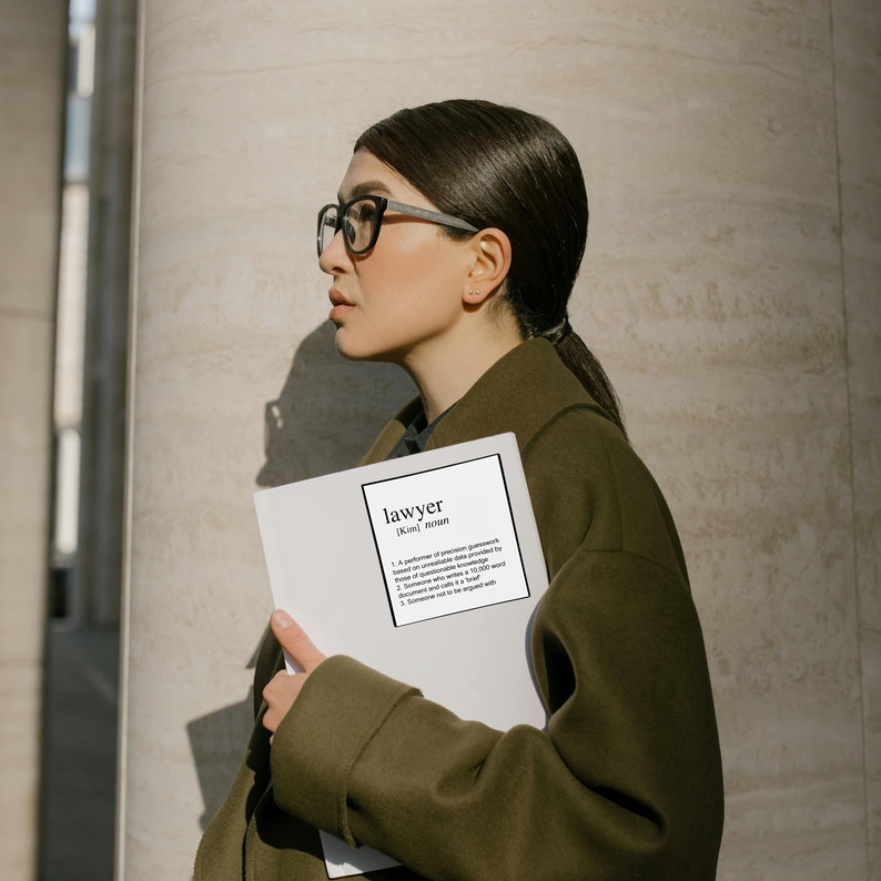 Custom Definition Sticker Gift for Lawyer Profession Decal Dictionary ...