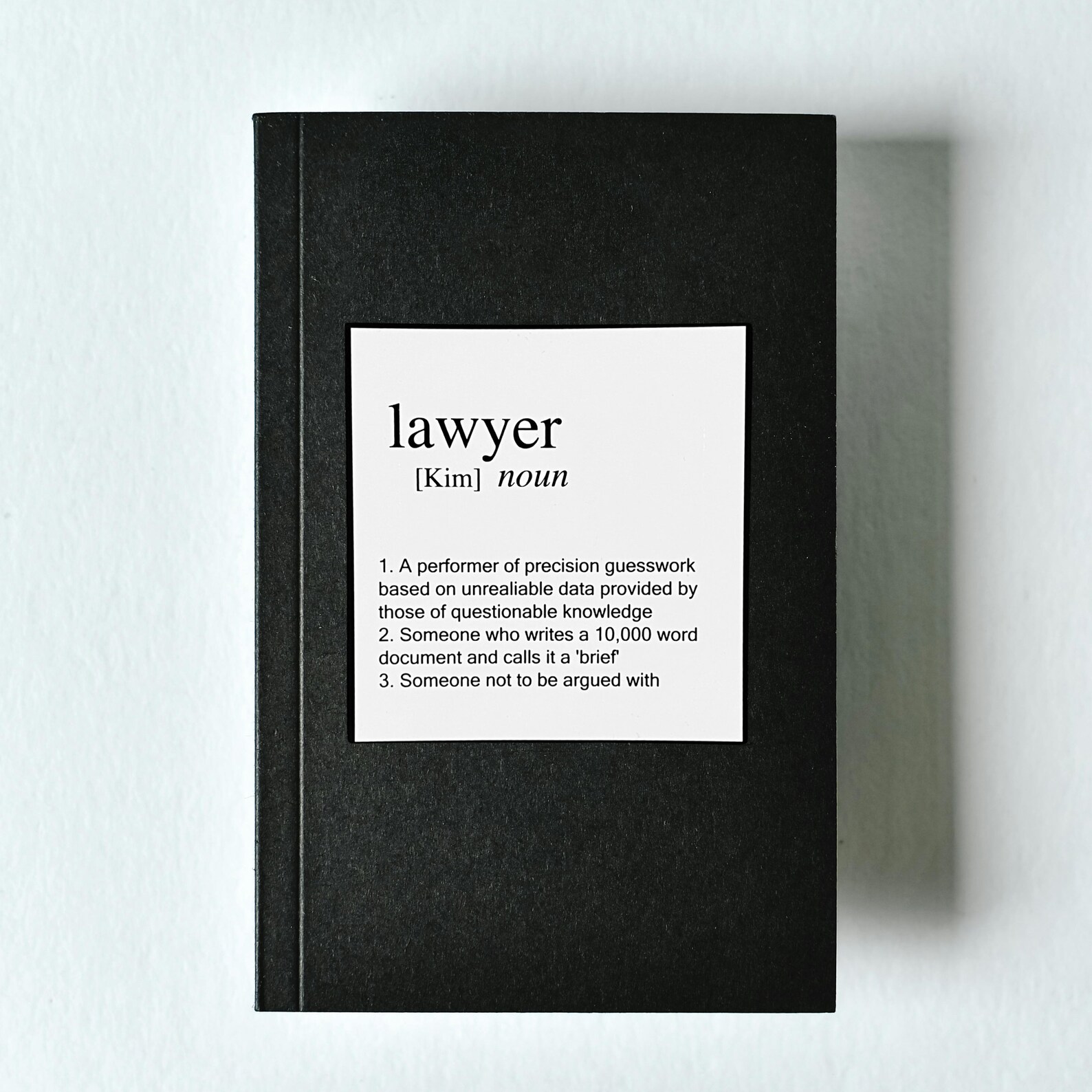 Custom Definition Sticker Gift for Lawyer Profession Decal Dictionary ...