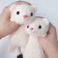 Otter & Weasel Plush Animal Sewing Pattern .pdf Tutorial Ferret Ermine ...