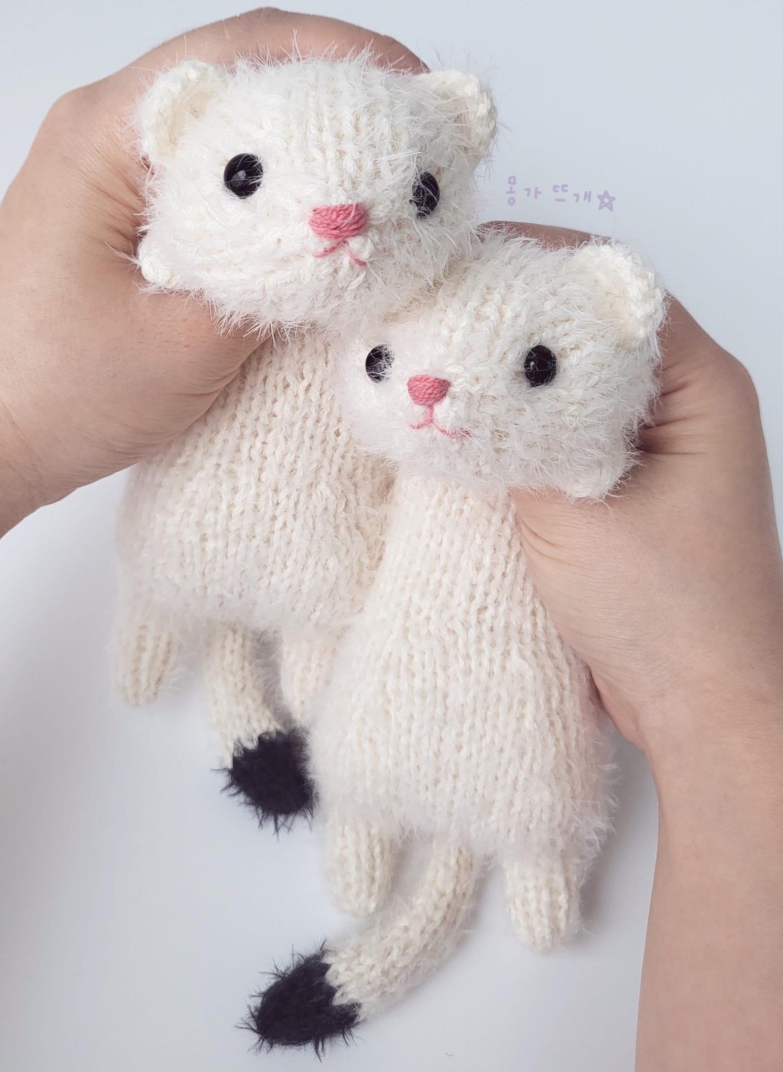 Seolgi,weasel,ferret,knitting Pattern, Tutorial English Pdf, Full Video - Etsy
