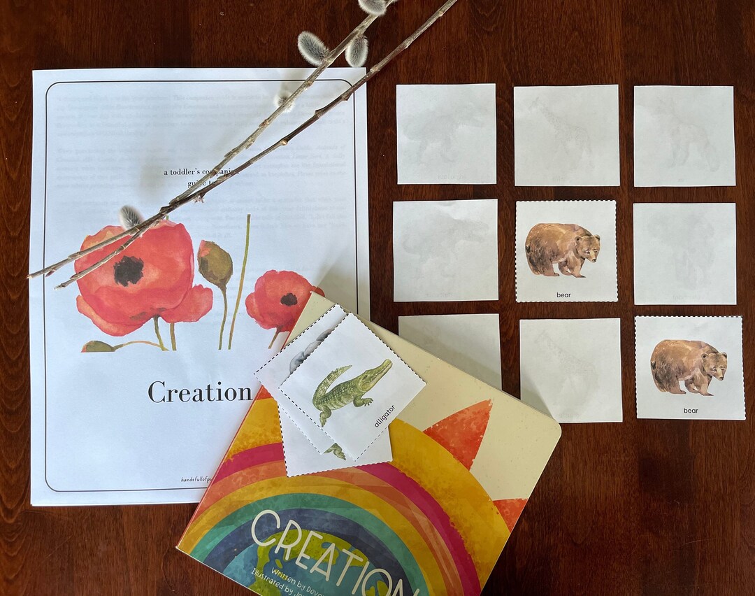 Animals of Creation Memory Match - Etsy