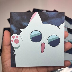 Cat Gojo Mini Print - Etsy