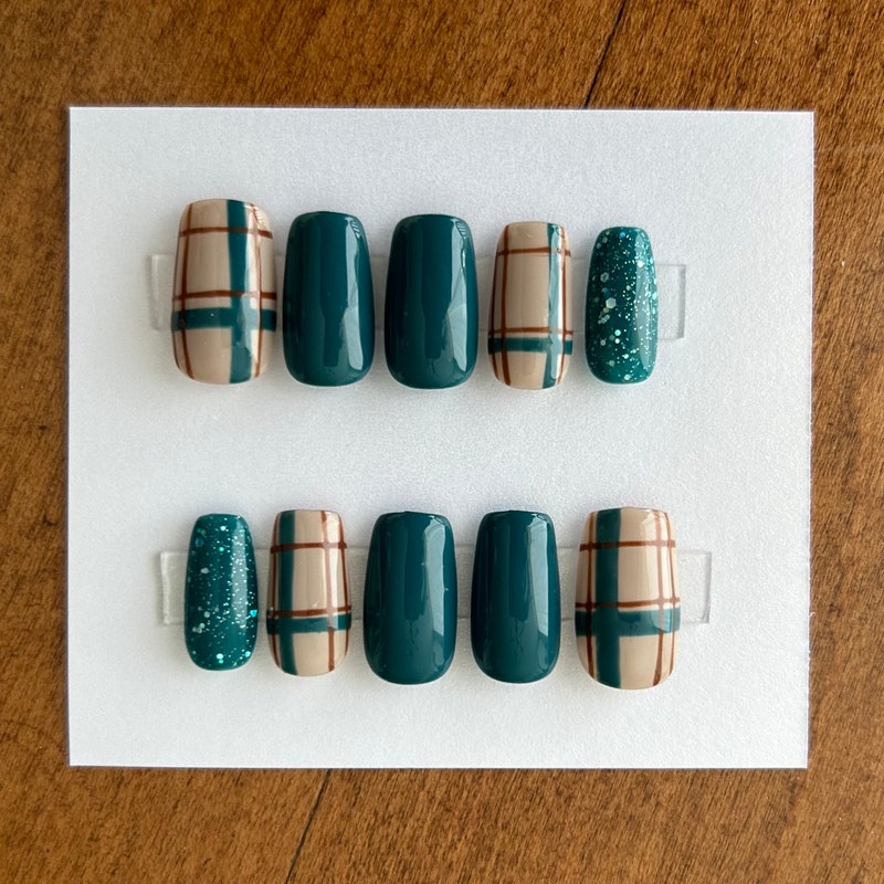 Fall Press on Nails - Etsy